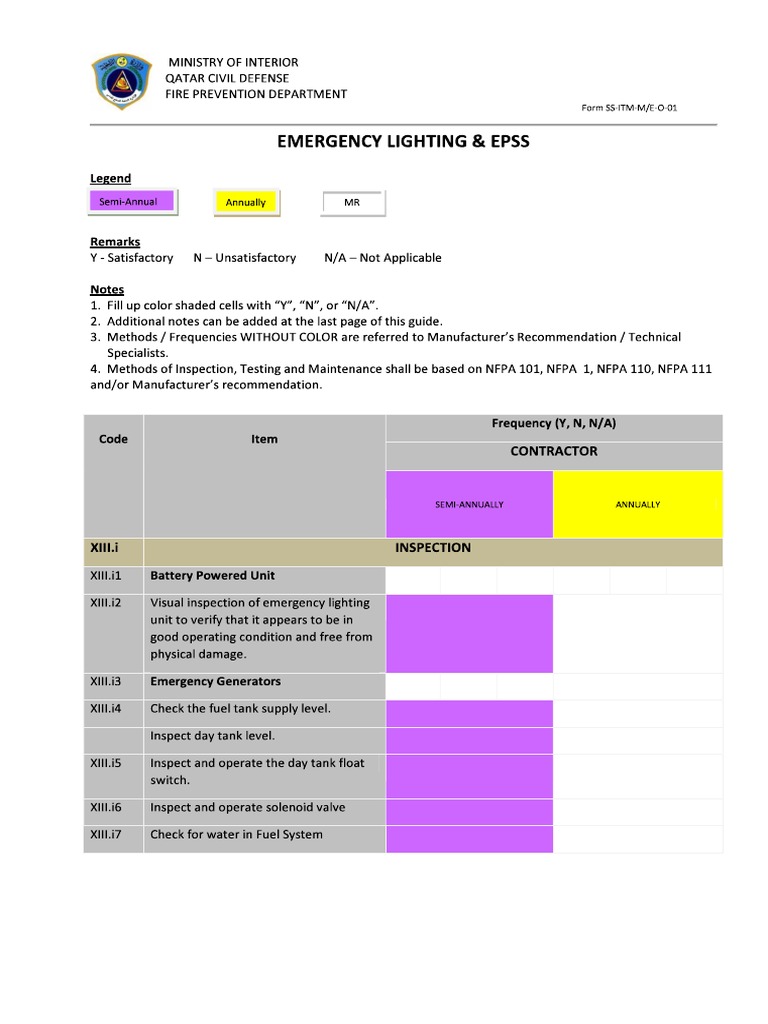 Emergency Lighting & Epss | PDF