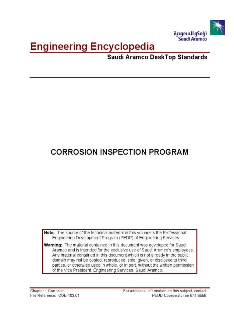 Corrosion Inspection Program PDF | PDF | Nondestructive Testing ...