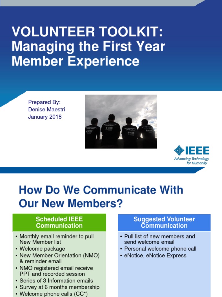 Volunteer Toolkit: Managing The First Year Member Experience | PDF ...