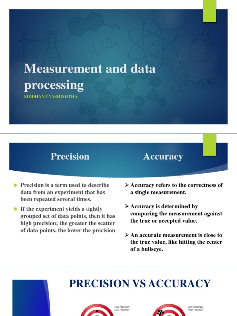 Measurement and Data Processing: An Overview of Key Concepts Related to Accuracy, Precision ...