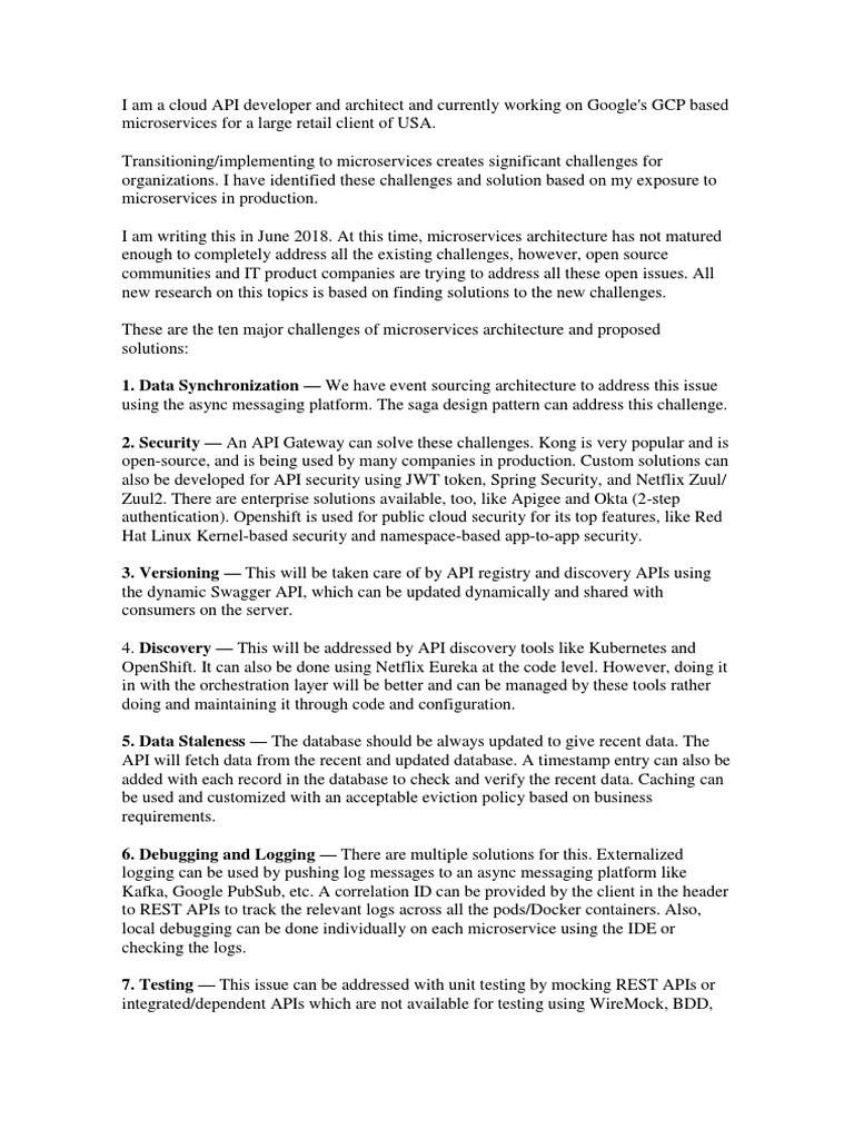 Microservices Architecture | PDF | Application Programming Interface ...