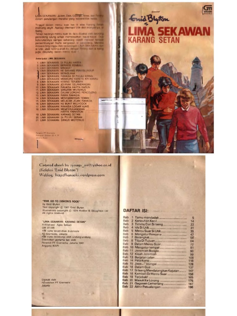 (Books Novel) Lima Sekawan 19. Karang Setan | PDF