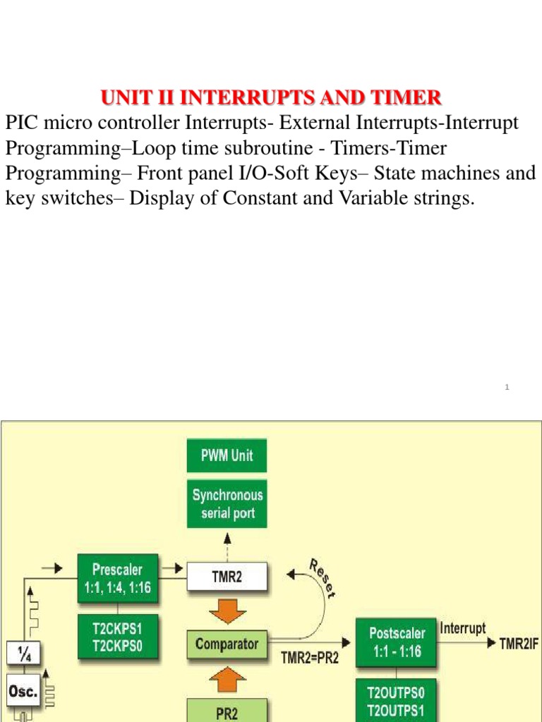 PIC Microcontroller Timer and Interrupts Guide | PDF | Timer | Digital Technology