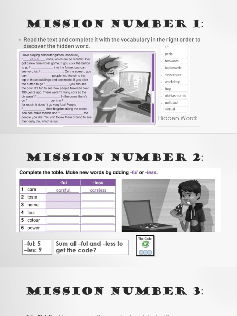 Escape Room Lesson P5 | PDF