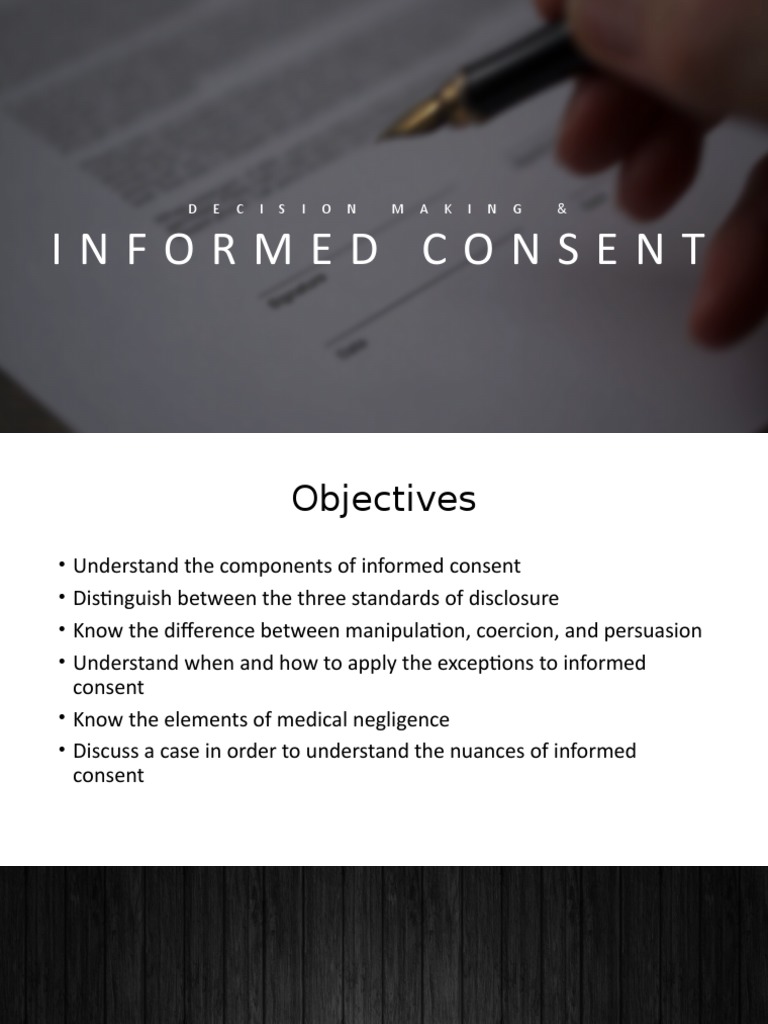 Informed Consent: Decision Making & | Download Free PDF | Informed Consent | Autonomy