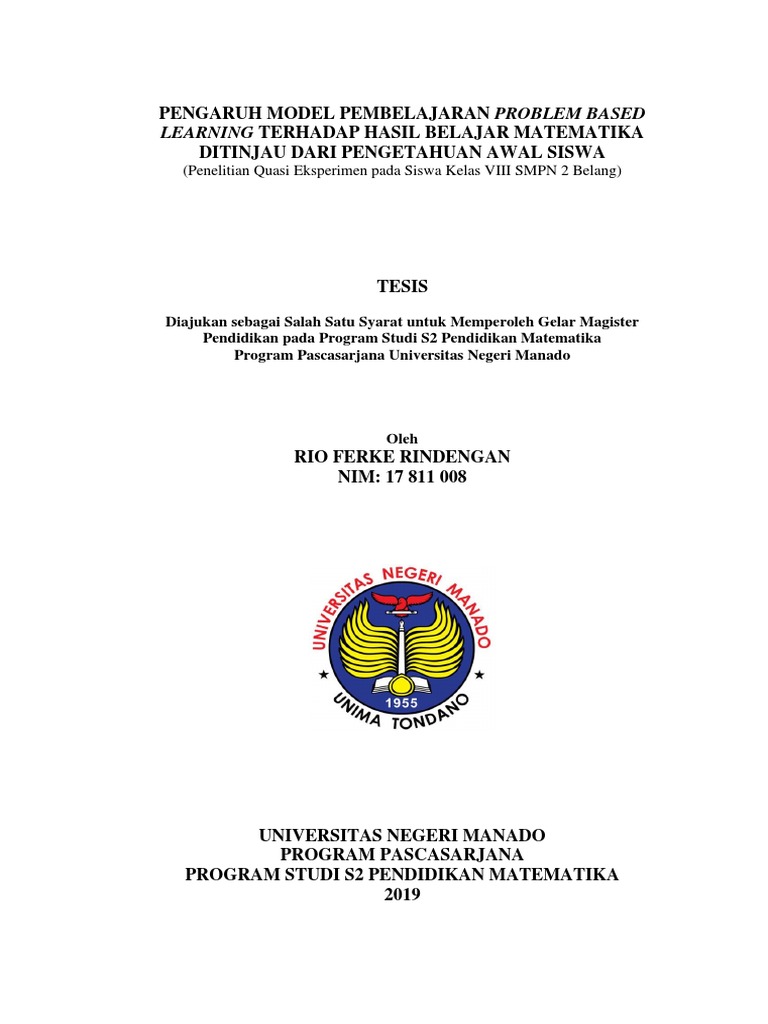 Cover Proposal Tesis (v.02) | PDF