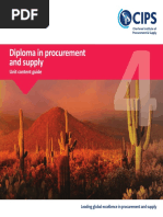 Cips Level 4 Diploma in Procurement and Supply | PDF | Procurement | Supply Chain