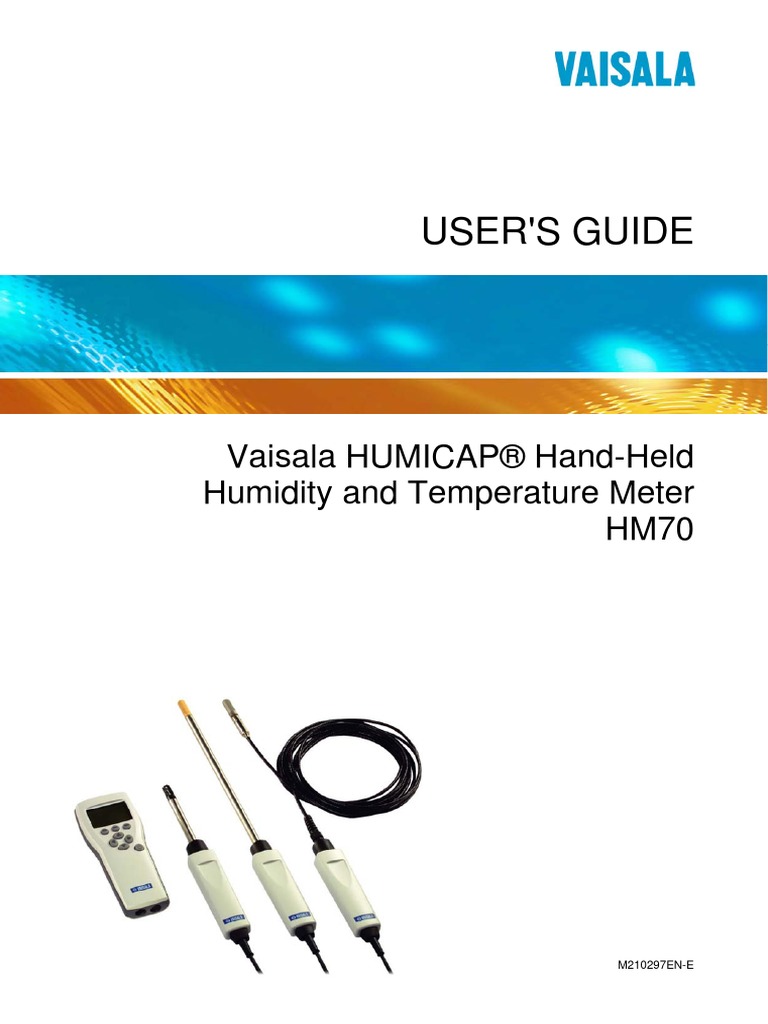 HM70 Datasheet (Manual) PDF | PDF | Relative Humidity | Menu (Computing)