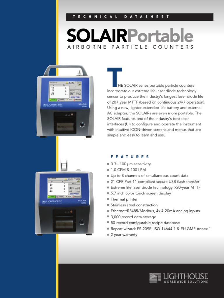Solair 3350 (Brochure) | PDF | Usb | Kilogram