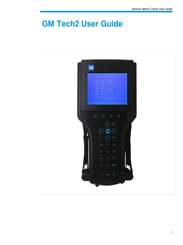 GM Tech2 User Guide | PDF | Electrical Connector | Power Supply