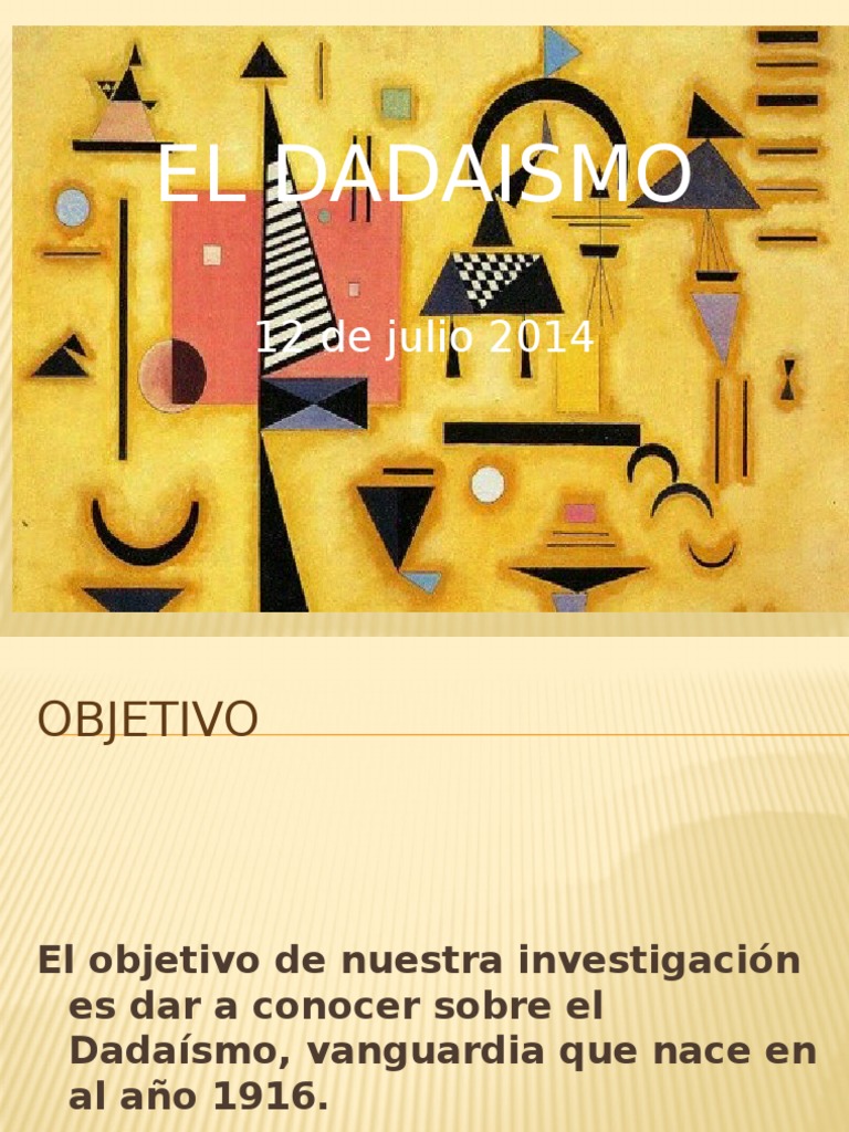 El Dadaismo | PDF | Movimientos | Estética