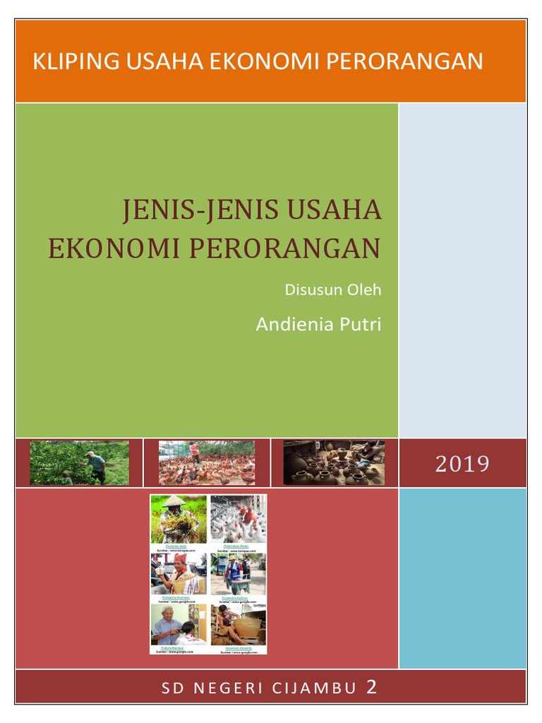 Jenis Usaha Ekonomi Perorangan 2019 | PDF