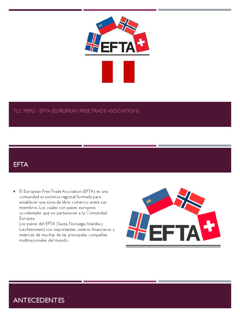 TLC Perú - EFTA | PDF | Tratado de Libre Comercio Norteamericano ...