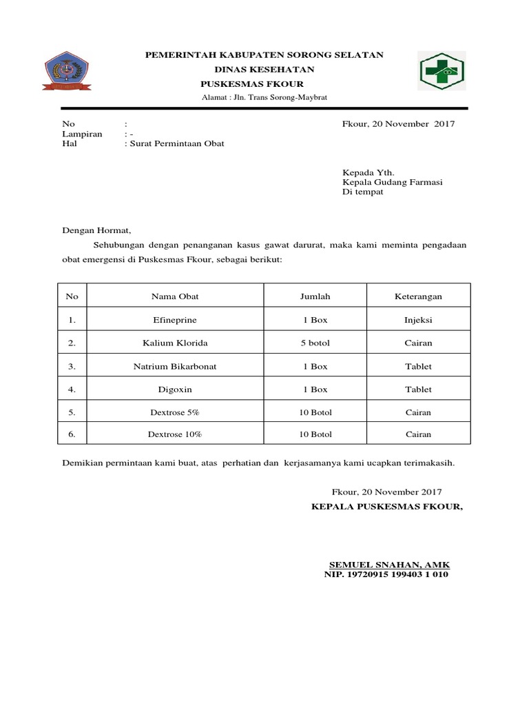 Surat Permintaan RDT | PDF