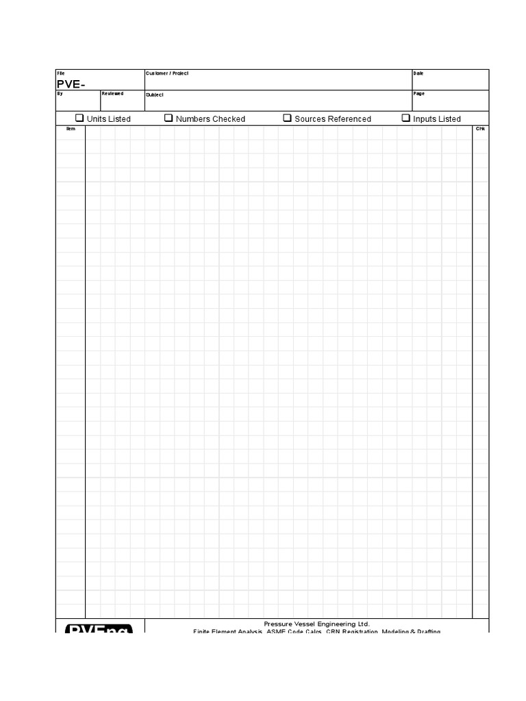 Q Q Q Q: Units Listed Numbers Checked Sources Referenced Inputs Listed ...