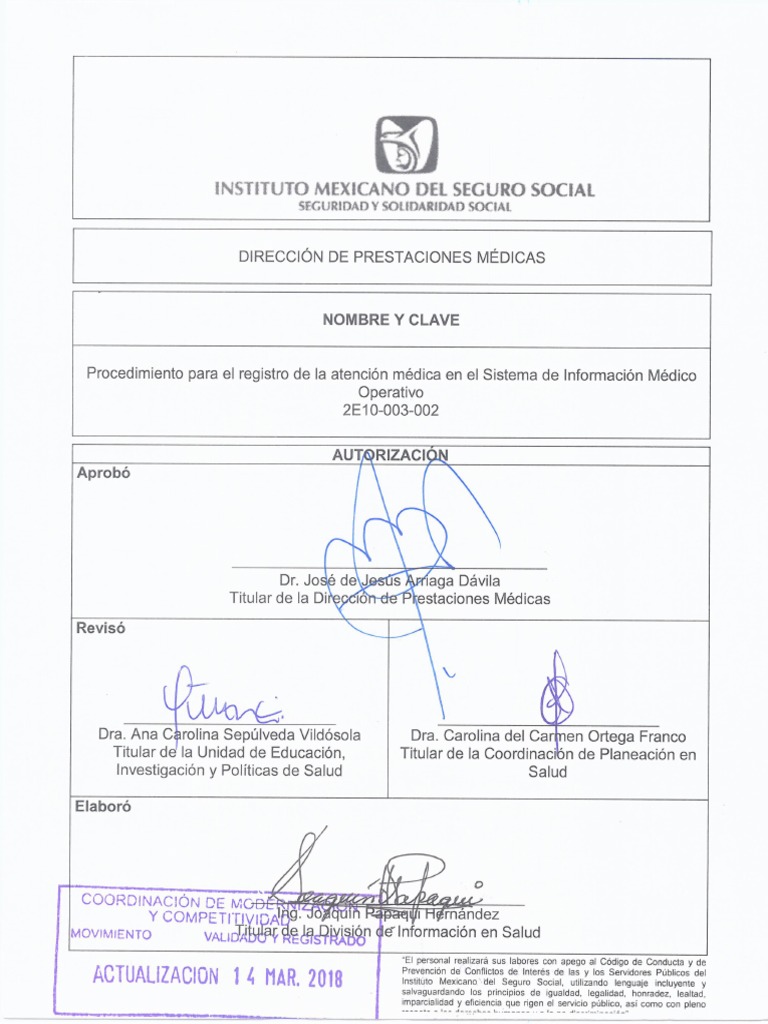FORMATOS IMSS | Hospital | Medicina