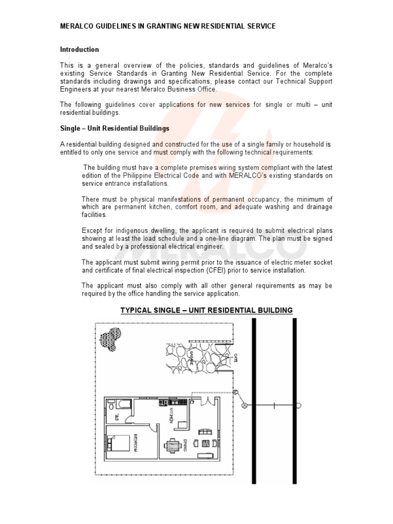 Meralco Rules | Wall | Electrical Wiring