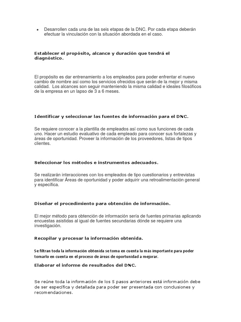 6 Fases de DNC. | PDF