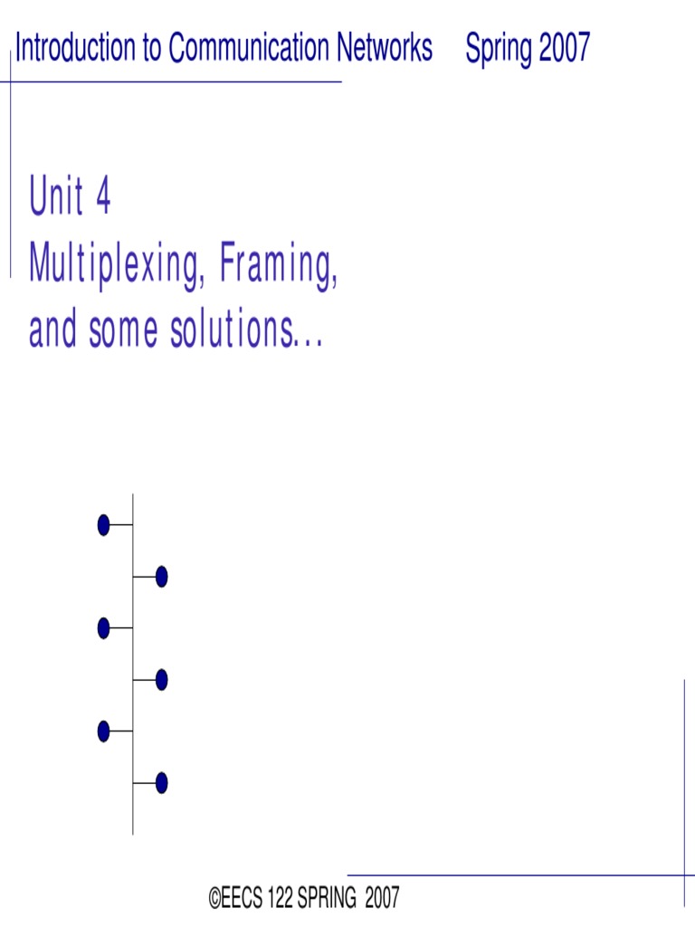 Multiplexer Frame - SDH Sonet | PDF | Media Technology | Physical Layer ...