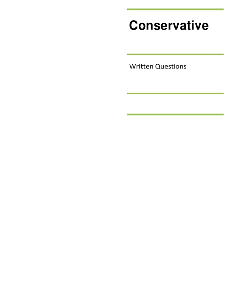 Conservative: Written Questions | Download Free PDF | Dental Composite ...