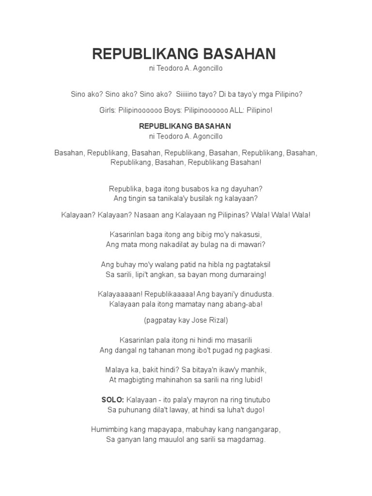Republikang Basahan | PDF