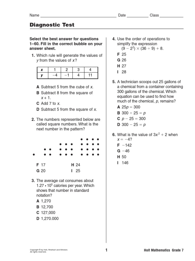 Diagnostic Test GDRE7 | PDF | Triangle | Euclidean Geometry