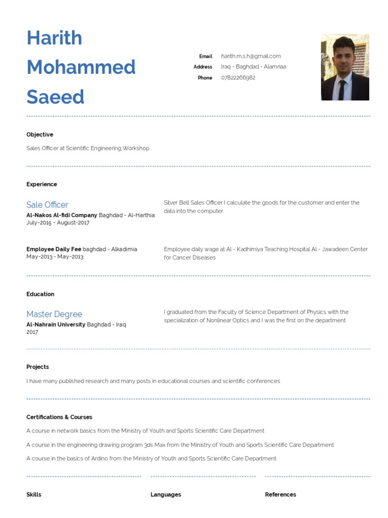 Harith Mohammed Saeed: Sale O Cer | PDF