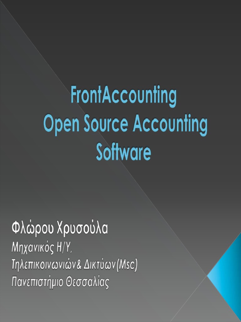 FrontAccounting: Open Source ERP Solution | PDF | Php | World Wide Web