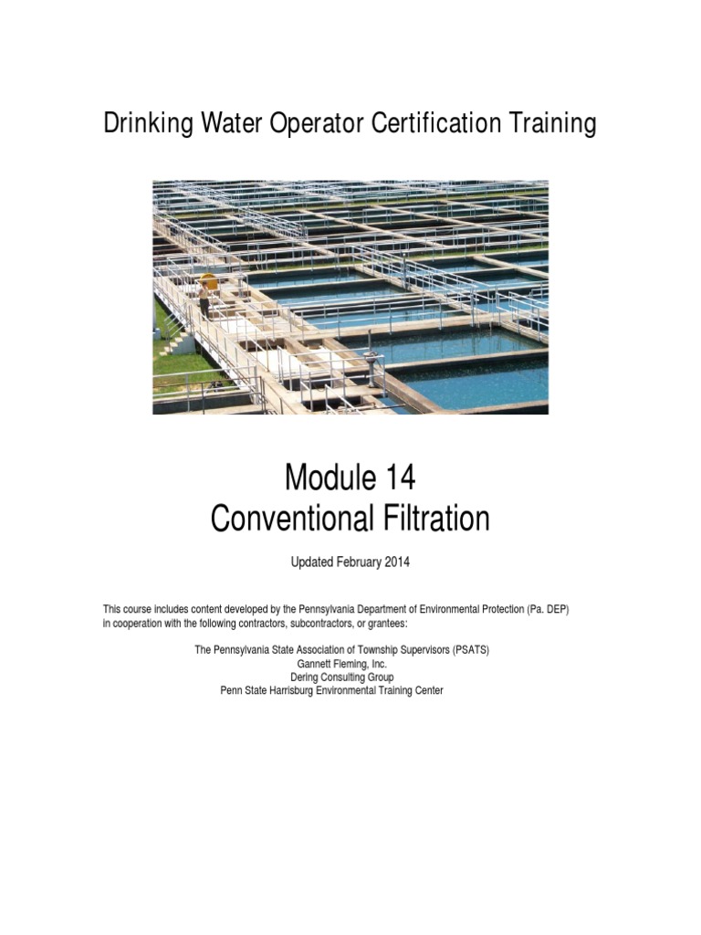 Conventional Filtration: Drinking Water Operator Certification Training ...