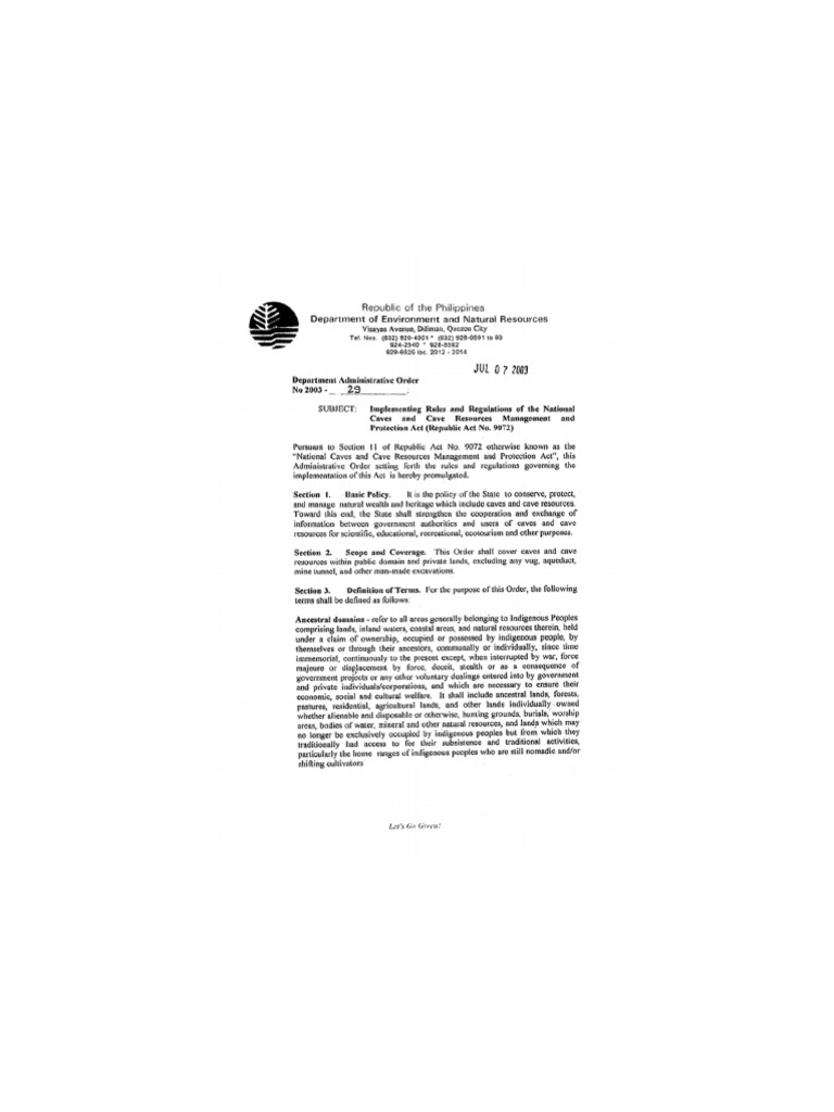 Dao2003-29 Cave Irr Ra 9072 | PDF