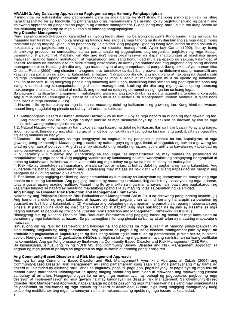 MODULE 1 Aralin 2 at 3 | PDF