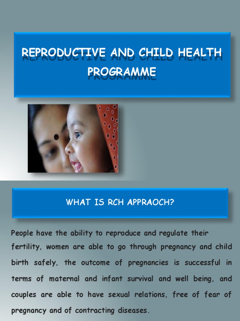 Reproductive and Child Health Programme | PDF | Maternal Death | Childbirth