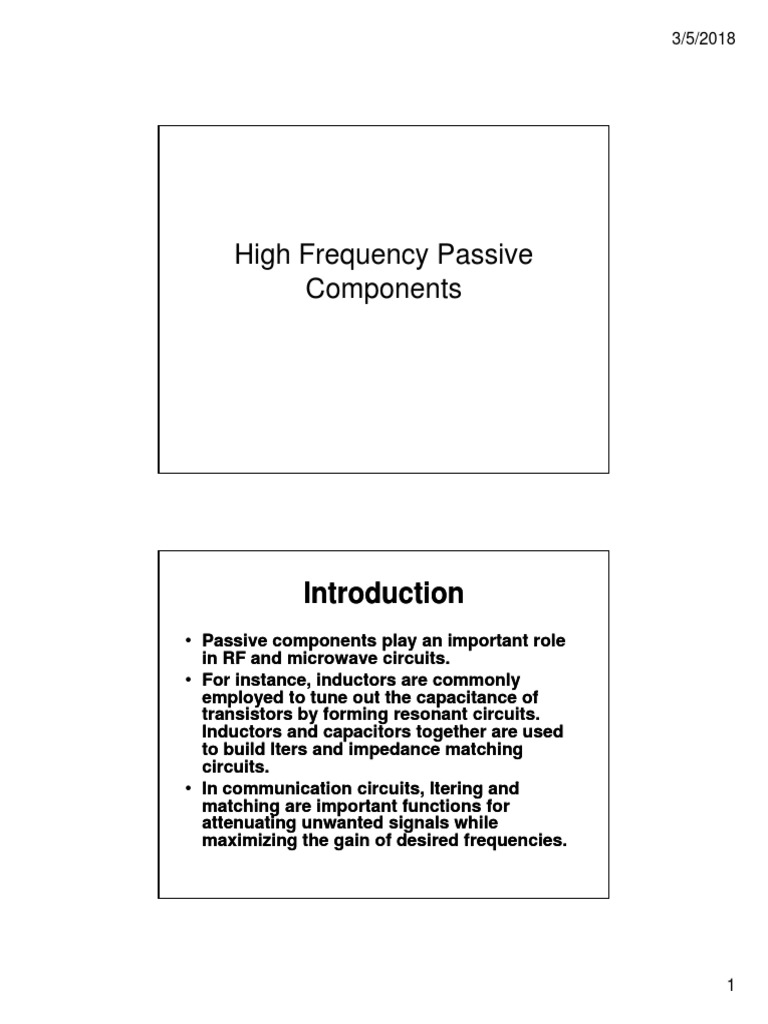 HCL Signal | PDF | Capacitor | Passivity (Engineering)