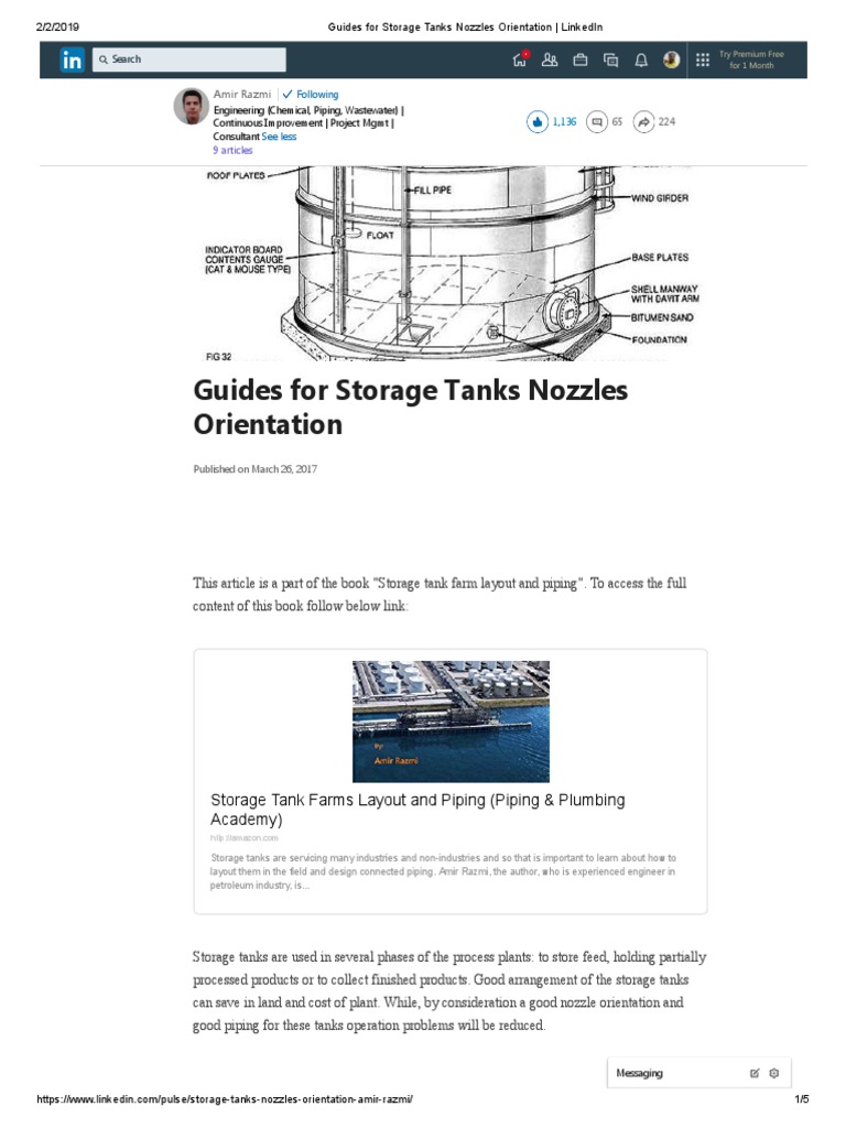 Storage Tank Nozzle Orientation Guide | PDF | Valve | Storm Drain
