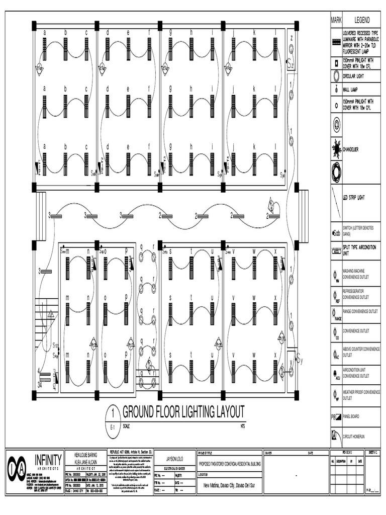 Ground Floor Lighting Layout (Basic EE) | PDF