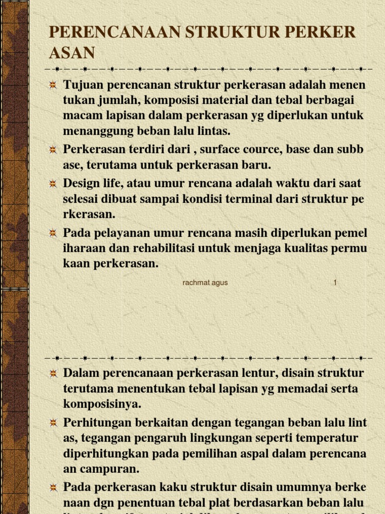 Perencanaan Struktur Perkerasan Jalan | PDF | Sains & Matematika