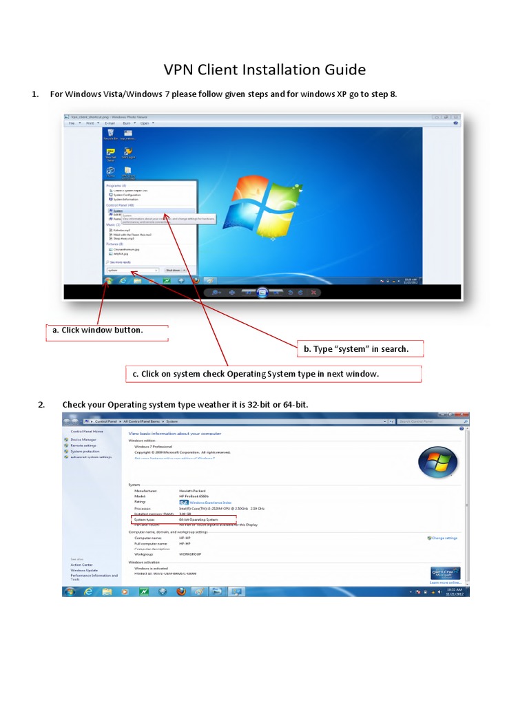 VPN Client Installation Guide | PDF | Microsoft Windows | Operating System