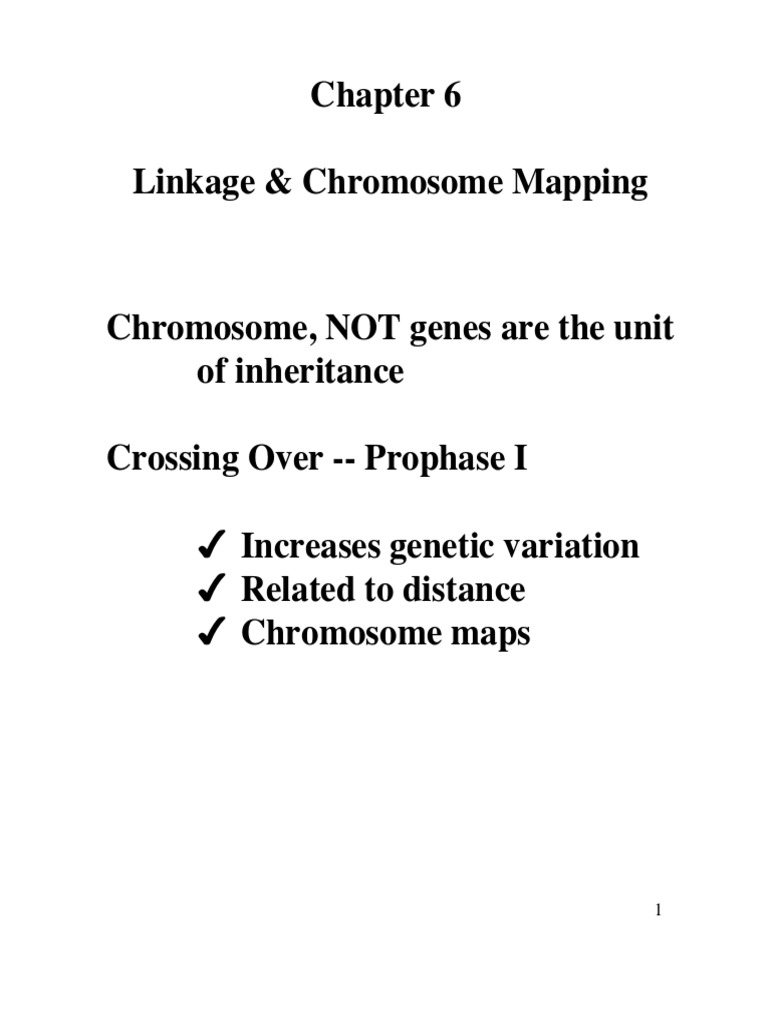 Linkage & Chromosome Mapping | PDF | Genetic Linkage | Meiosis