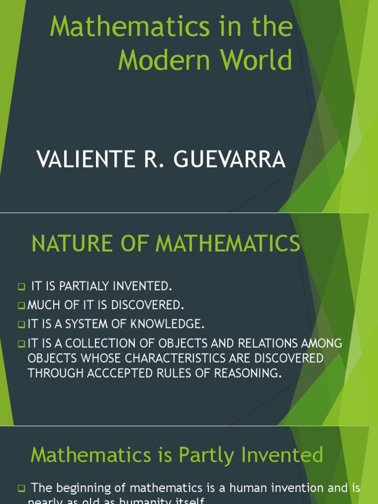 Mathematics in The Modern World | PDF | Teaching Mathematics | Nature