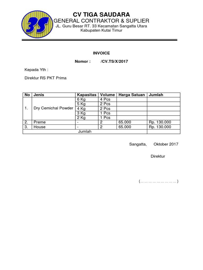 CV Tiga Saudara | PDF