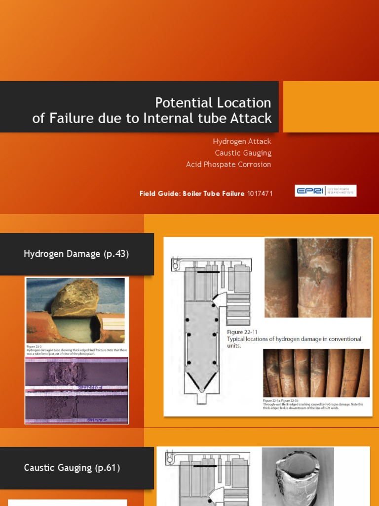 Potential Location Watertubes Inside Hydrogen Damage - Caustic Gauging ...