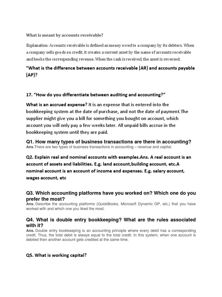 Bookkeeping Questions | PDF | Debits And Credits | Bookkeeping