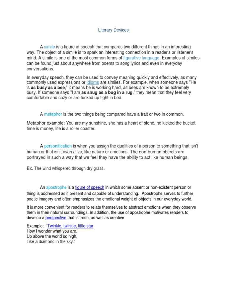 Simile Figurative Language: Metaphor Example | PDF | Irony | Romeo And ...