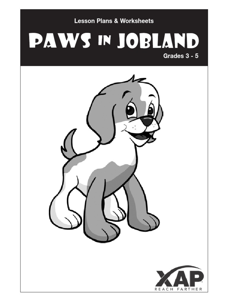 Paws in Jobland PDF | PDF | Lesson Plan | Worksheet