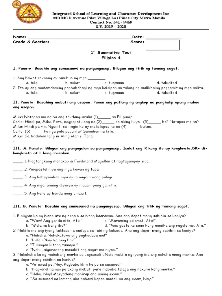 Filipino - 4 | PDF