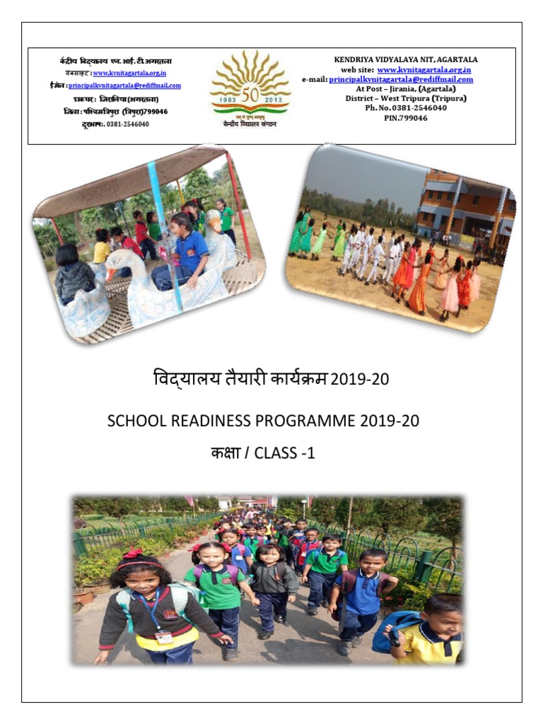 Class 1 School Readiness Programme 2019-20 | PDF | Books