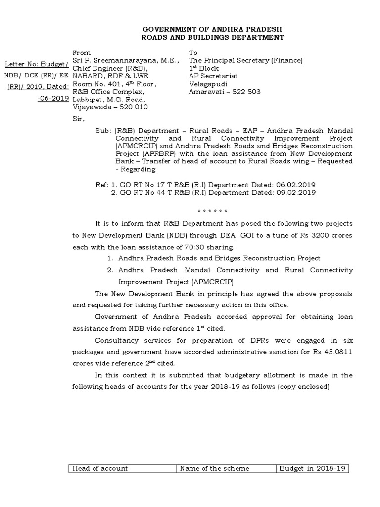Transfer of Head of Account | PDF | Economies | Government