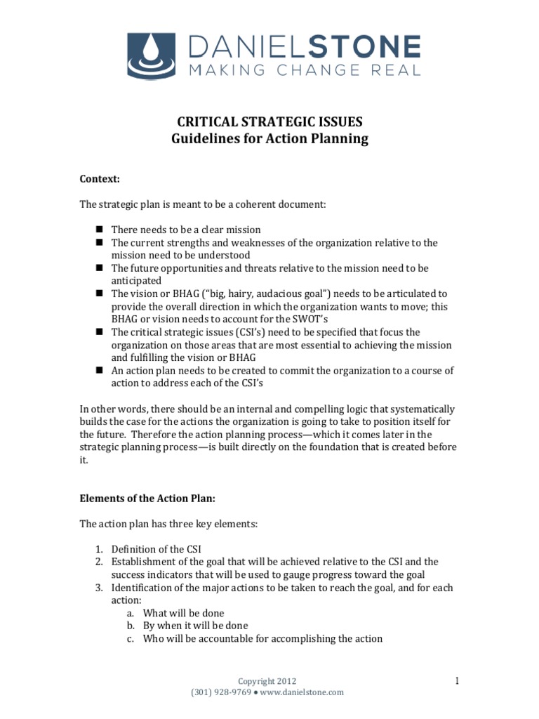 Action Planning Guidelines | PDF | Goal | Strategic Planning