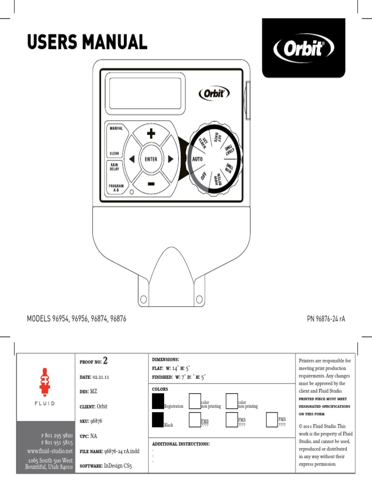 Orbit Easy Dial 96876 24 Ra (2) 1final | PDF | Irrigation | Valve