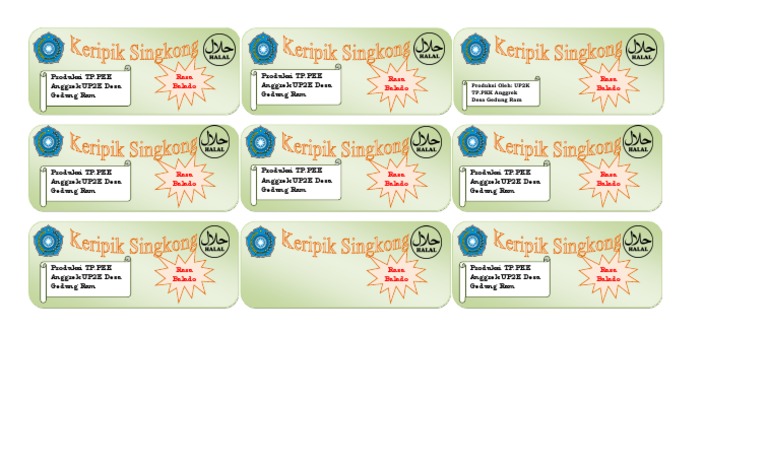 Stiker TP PKK Up2k | PDF